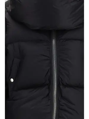 Rick Owens Funnel Neck Quilted Down Jacket