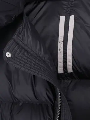 Rick Owens Funnel Neck Quilted Down Jacket