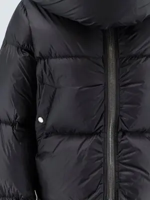 Rick Owens Funnel Neck Quilted Down Jacket