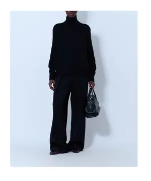 THE ROW Ribbed-knit Roll-neck Sweater