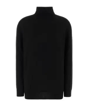 THE ROW Long-sleeved Turtleneck Sweater - Black