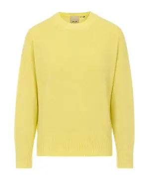 ALLUDE Crew-neck Sweater - Yellow