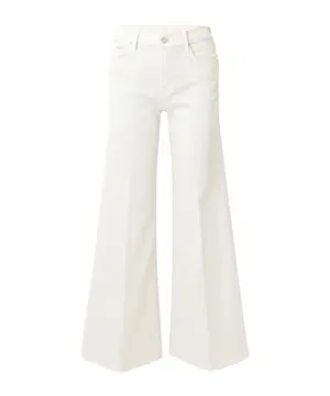 MOTHER Mid-rise Wide-leg Jeans - White