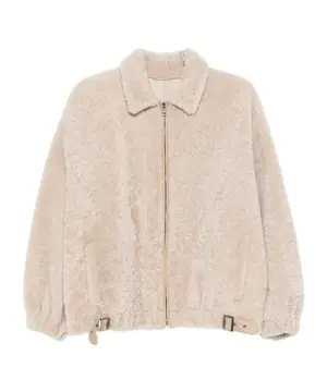 Simonette Ravizza Buckle-detail Jacket - Milk