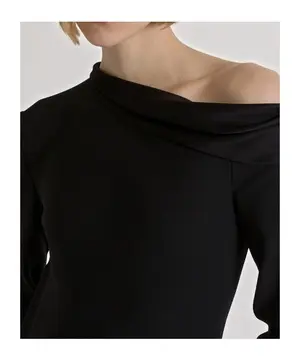 Alberta Ferretti Off-the-shoulder Maxi Dress With A Slit