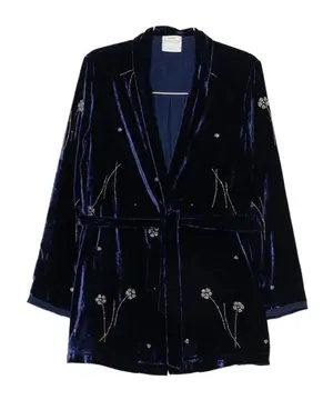 FORTE_FORTE Long-sleeve Jacket - Navy Blue