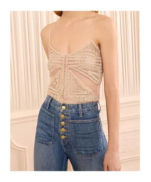 Ulla Johnson Sleeveless Scoop Neck Camisole