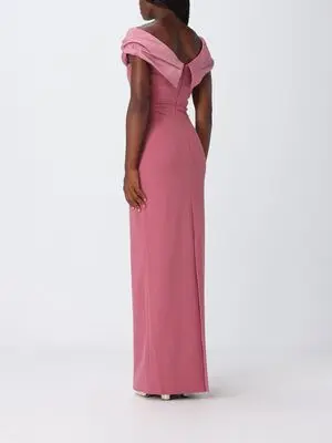 Solace Adele Off-the-shoulder Maxi Dress With Slit - Dark Rose