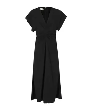 Alberta Ferretti Short-sleeved Dress - Black