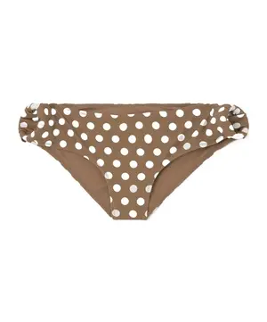 Marysia Polka-dot Bikini Briefs - Brown