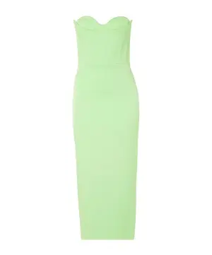 Alex Perry Ansley Strapless Midi Dress - Green