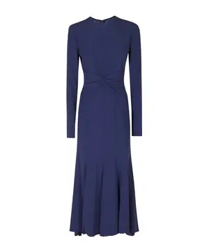 Alberta Ferretti Long-sleeved Dress - Blue