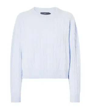 Arch4 Tinka Cable-knit Cashmere Sweater - Light Blue