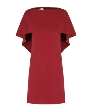 Alberta Ferretti Draped Cape Effect Dress