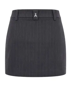 Patrizia Pepe Pinstriped Mini Skirt