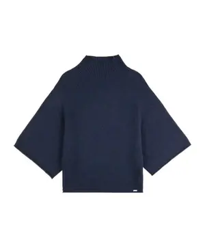 FAY Wool And Cashmere Blend Mock Neck Sweater