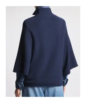 FAY Wool And Cashmere Blend Mock Neck Sweater