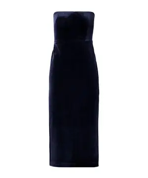 Alex Perry Mid-length Velvet Dress - Black