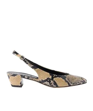 AeydĒ Leather Slingback Pumps - Black