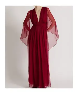 Alberta Ferretti Long Chiffon Dress