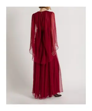 Alberta Ferretti Long Chiffon Dress