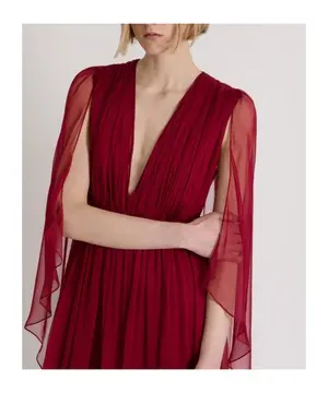 Alberta Ferretti Long Chiffon Dress