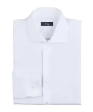 FAY Regular Fit Shirt In Stretch Poplin - White
