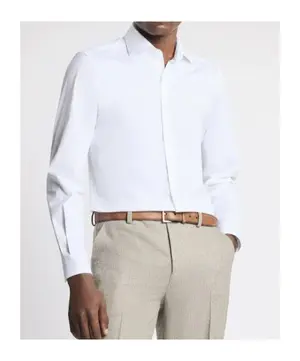 FAY Regular Fit Shirt In Stretch Poplin