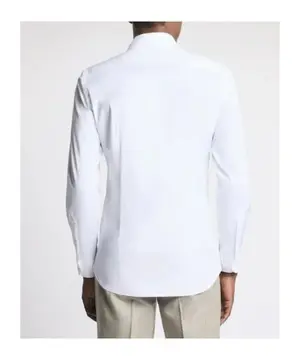 FAY Regular Fit Shirt In Stretch Poplin