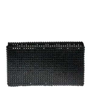 Amina Muaddi Embellished Clutch Bag
