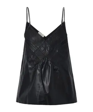 Lafayette 148 New York Madeira Embroidered Top - Black