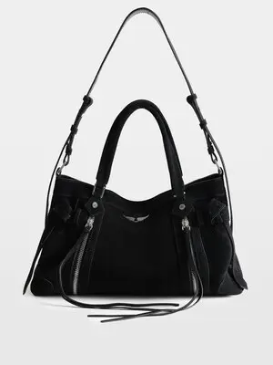 Zadig&Voltaire Madison Small Suede Bag - Black