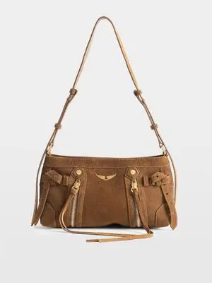 Zadig&Voltaire Madison Mini Suede Bag - Cognac