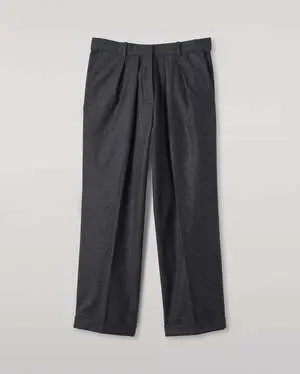 Johnstons Of Elgin Acara Dark Pleated Trousers