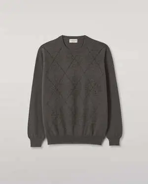 Johnstons Of Elgin Argyll Cashere Juper - Grey