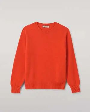 Johnstons Of Elgin Blyth Lambswool Jumper - Red