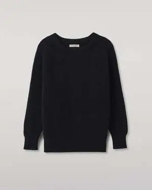 Johnstons Of Elgin Ribbed Donegal Cashmere Jumper - Grey