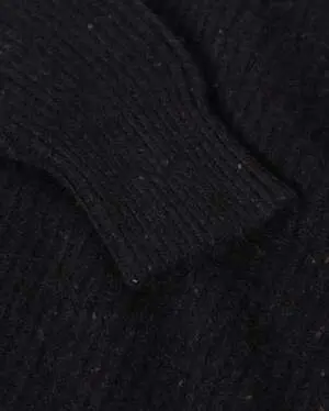 Johnstons Of Elgin Ribbed Donegal Cashmere Jumper - Grey