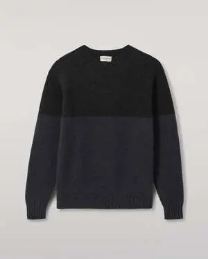 Johnstons Of Elgin Colour Block Lambswool Jumper