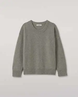 Johnstons Of Elgin Maggie Revere Titch Cahmere Jumper - Grey