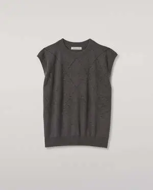 Johnstons Of Elgin Clan Mid Argyle Cashmere Tank