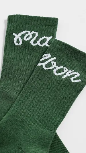 MALBON Bon Script Crew Socks