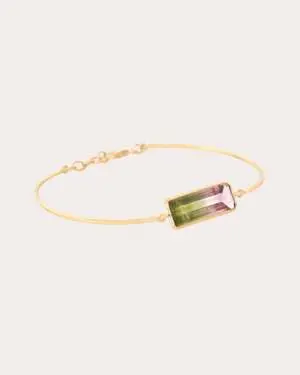 YI COLLECTION Watermelon Tourmaline Supreme Bar Bangle