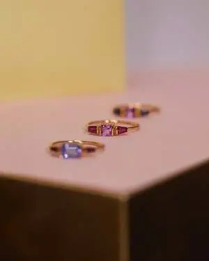 YI COLLECTION Sapphire & Ruby Lacroix Ring