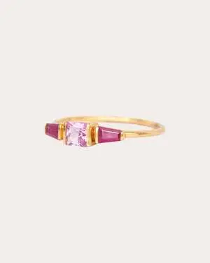 YI COLLECTION Sapphire & Ruby Lacroix Ring