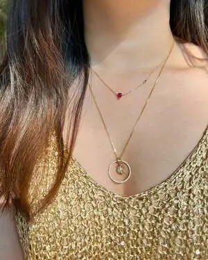YI COLLECTION Diamond Zodiac Monkey Pendant Necklace
