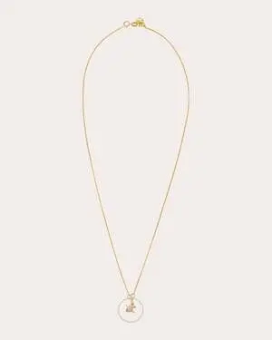 YI COLLECTION Diamond Zodiac Monkey Pendant Necklace