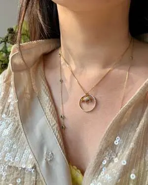 YI COLLECTION Diamond Zodiac Ox Pendant Necklace