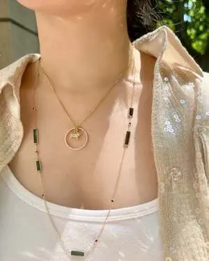 YI COLLECTION Diamond Zodiac Pig Pendant Necklace