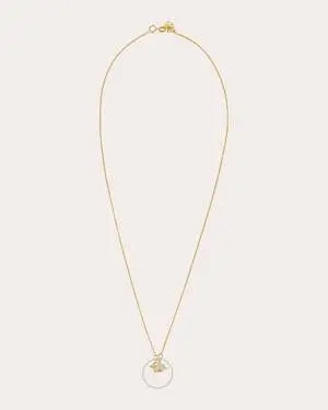 YI COLLECTION Diamond Zodiac Rabbit Pendant Necklace